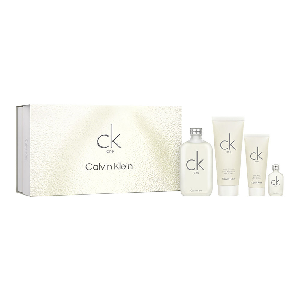 Calvin Klein ck one zestaw - woda toaletowa 200 ml + woda toaletowa 15 ml + balsam do ciała 200 ...